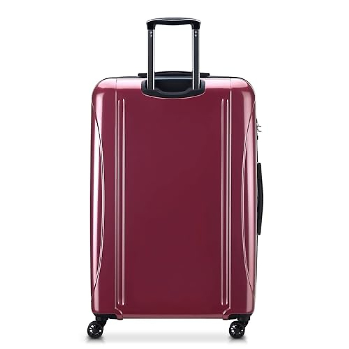 DELSEY PARIS Helium Aero Hardside Expandable Luggage with Spinner Wheels, Peony Pink, Checked-Large 29 Inch