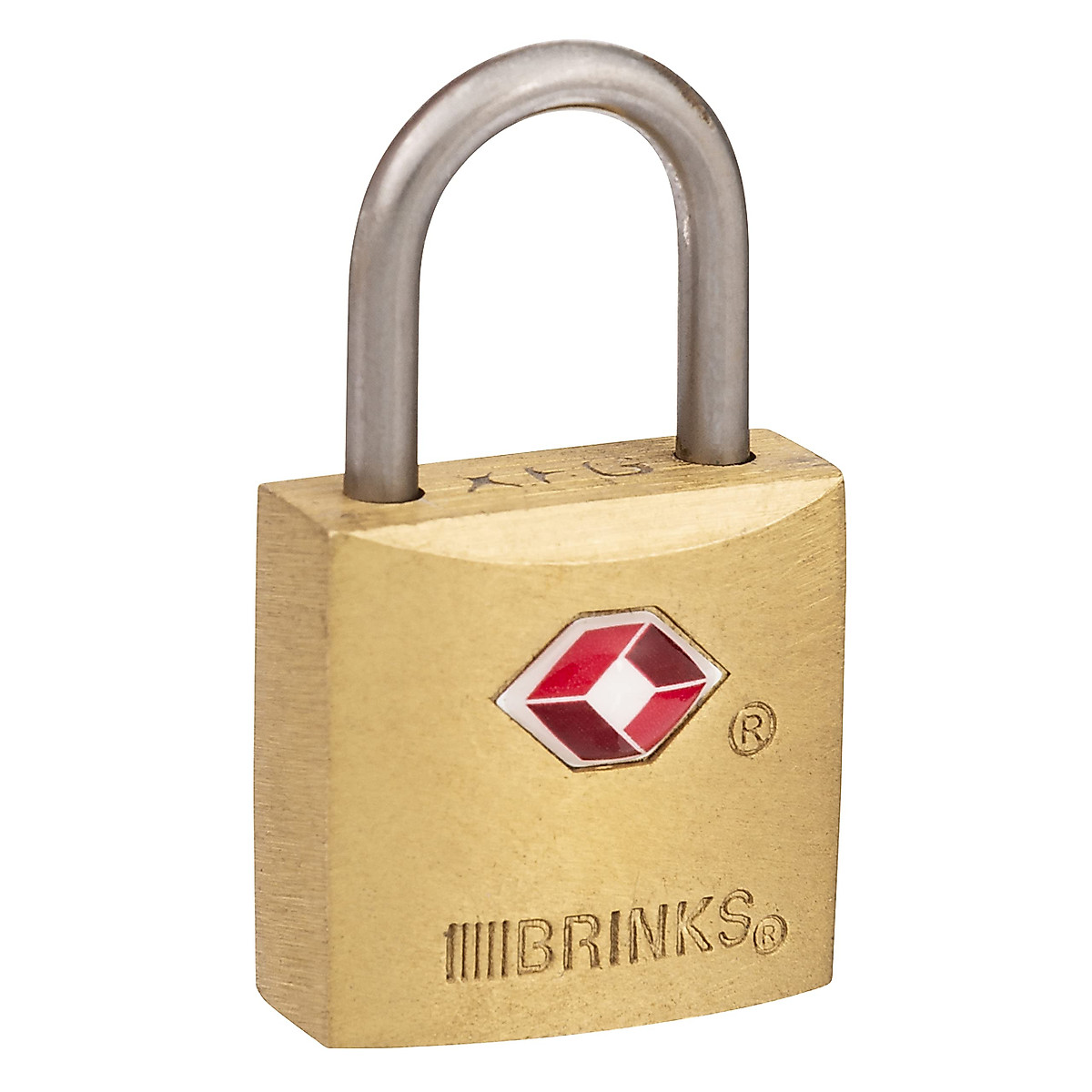 BRINKS - 22mm TSA Approved Solid Brass Keyed Travel Padlock, 2-Pack - Chrome Plated with Hardened Steel Shackle, TSA Approved Lock for Travel and Inspection