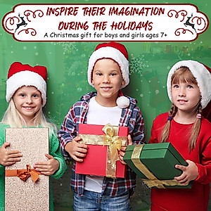 MOMOTOYS Sewing Kit for Kids, Fun & Educational Christmas Sew Craft Set for Boys and Girls Ages 8-12, Complete Beginner Sewing Kit with Felt Plushie for Creative DIY Projects