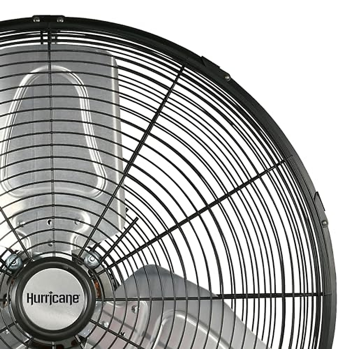 Hurricane 20 Inch Pro Commercial Grade Corded Electric Classic Oscillating Wall Mount Fan with 3 Speed Settings for Air Circulation, Black