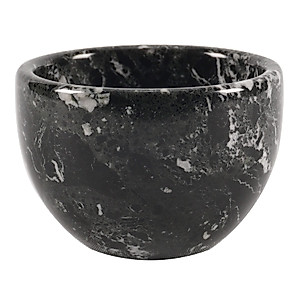Radicaln Marble Shaving Cream Bowl Black 4' x 3' Inches Handmade Shaving Bowl Mens Barber Supplies - Bowl For Esthetician Supplies Like Shaving Gel - Used By Barber For Beard Bar Clean Up