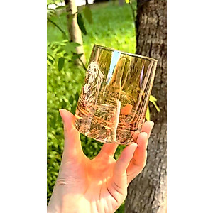 Mothers Day Gifts for Golden Retriever Dog Mom, Golden Retriever Gifts Gold Whiskey Tumbler Water Drinking Glass