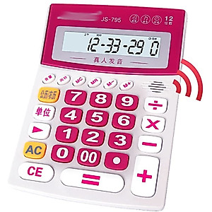 Desktop Calculator 12 Digit Large LCD Display Financial Dedicated Calculator Large Standard Function Calculator for Office/Home Calculators