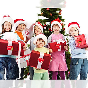 HongyiTime 144 Count Tags Sticker,Christmas Present Labels,48 Jumbo Designs Christmas Stickers Name Tags,Holiday Present Label (Small)