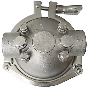 INTBUYING 304 Stainless Steel 10KG High Pressure Water Filter Housing for 10’’L cartridges Filter,3/4in NPT Inlet and Outlet with Bracket and Drain Valve Heavy Duty Water Filter System