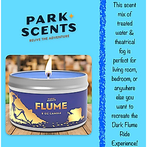 Park Scents Flume Candle - Inspired by The Atmosphere of The Pirates of The Caribbean Ride - Handmade in The USA, Vegan, and Cruelty-Free | 8 oz. Tin