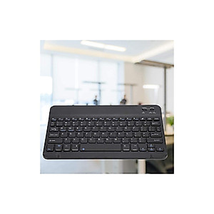 V BESTLIFE Keyboard Spanish English 10.1" Slim Ultra Wide 80-Key Keyboard Bluetooth 3.0 for Android/for iOS/for Win
