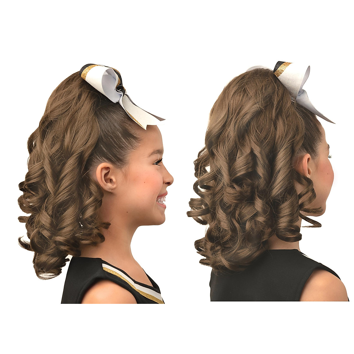 Girly Curls Curly Cheerleader 16" Hairpiece for Cheer and Dance (Cutie)