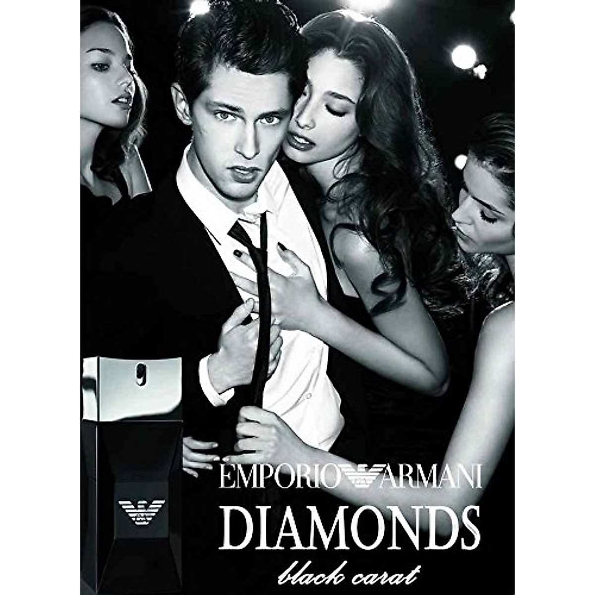 Giorgio Armani Emporio Armani Diamonds Black Carat Eau de Toilette Spray for Men, 1.7 Ounce