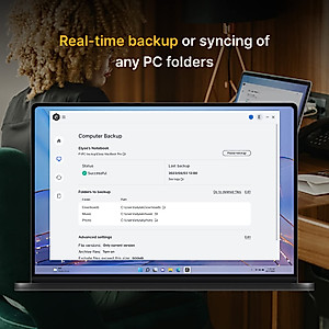 Synology BeeDrive 1TB │ Simultaneously Back up Windows Files & iOS/Android Photos │ Transfer Files from Smartphone to PC Over Wi-Fi