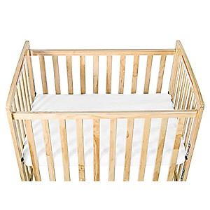 Child Craft Bristol Professional Series Compact Crib with Casters, Natural
