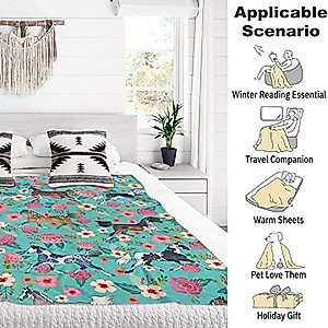 Metawu Horse Blanket Animal Blanket for Women Girls Who Love Horses 60”x50” Throw Fleece Blanket in Home Bed Sofa Chairs Dorm