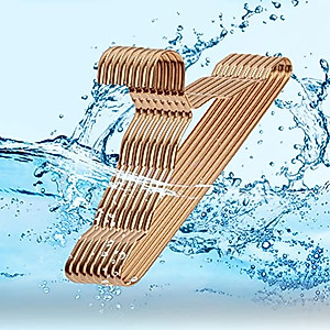 LIFKOME 5/10/15/20/30 Packs Coat Hangers 17.7 Strong Metal Wire Hangers Heavy Duty Clothes Hangers with Non Slip Grooves Standard Suit Hangers Space Saving Clothing Hanger