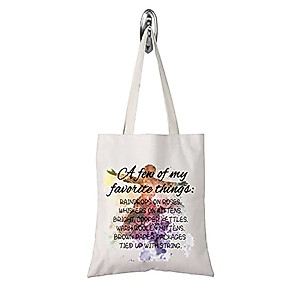 Broadway Musical Lover Gift A Few My Favorite Things Broadway Theater Fans Tote Bag (favorite things tote)