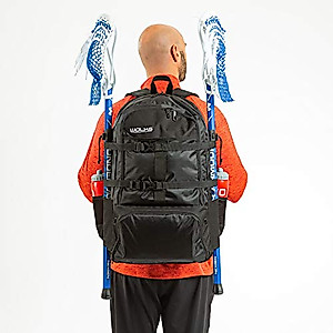 Wolks XXL Premium Lacrosse Bag, Trusted Lacrosse Backpack for Men & Women; XX-Large Sports Travel Backpack with Ball Holder Holds All Lacrosse, Soccer & Volley Ball Equipments