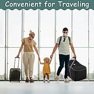 SCTEL Car Seat Travel Bag Fit Graco SnugRide 35 Lite and Base, Chicco KeyFit 30 and Base, Car seat Bags for Air Travel, Padded Infant Carrier Bag with side pocket and Protective Feet, Extra small Bag