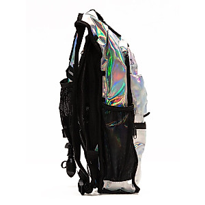 RaveRunner® Anti-Theft Hydration Backpack | Rave Hydration Pack, Festival Water Bag, Hydropack Rave, Hydration Pack EDC (Holographic)