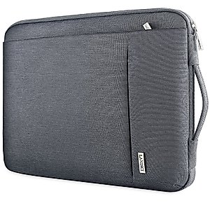 LANDICI 360° Protective Laptop Sleeve 11.6 Inch for Surface Pro 7 8 9/Laptop Go 2 3, MacBook Air 11, Small Computer Bag Carrying Case for 11-12 Inch Chromebook, Slim, Shockproof, Waterproof, Grey