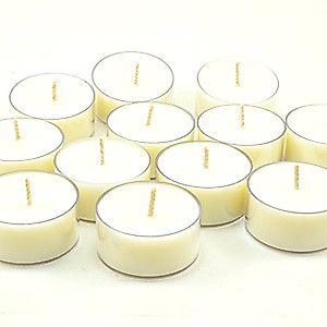 Candy Cane, Holiday Scented Soy Tealights, 12 Pack Clear Cup Candles, Christmas Candles