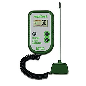 Plant Test Tester 3 in 1 Digital Ph Fertility Thermometer Soil Garden Digital 3 Way Soil Analyzer