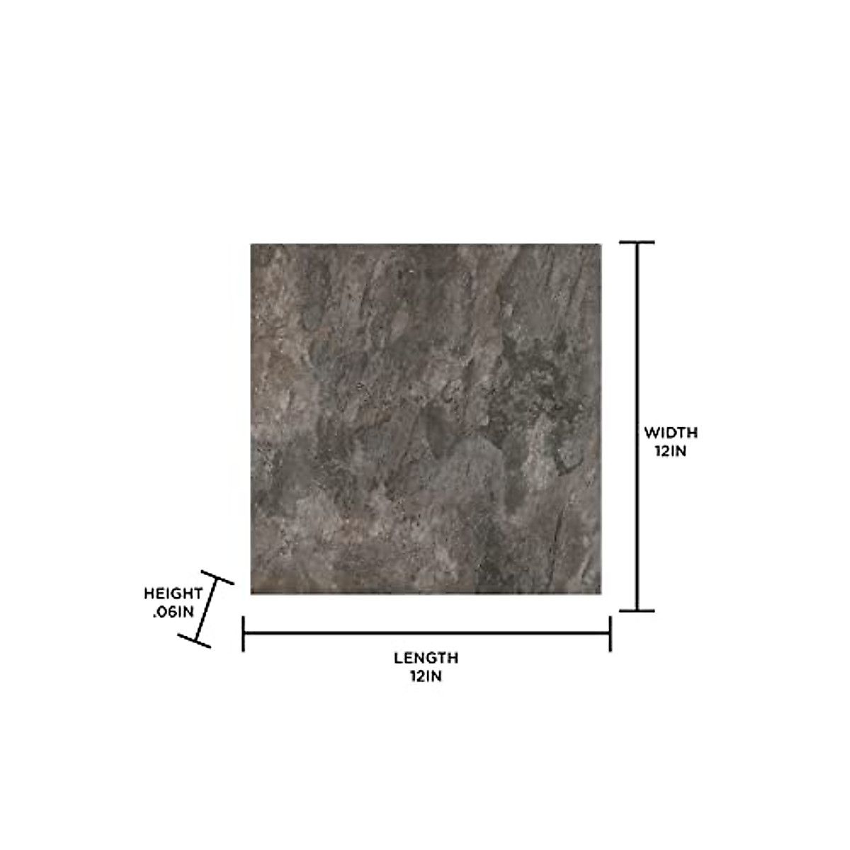 FloorPops FP3330 Brownstone Peel & Stick Floor Tiles, Brown