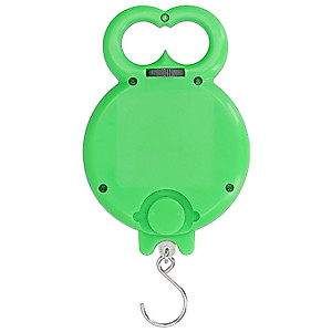 Fishing Scale, Hanging Hook Scales, 10kg Portable Practical Mini Fishing for Measuring Shopping Weight(Green)
