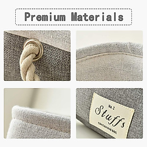 INough Dog Toy Box Gift Basket Pet Supplies Low Storage Basket for Dog Stuff Rectangle Dog Toys Bin Collapsible Small Basket for Closet, Baskets for Organizing Baby Kids (Rectangle)