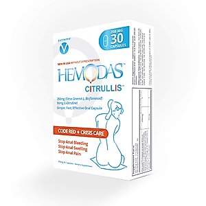 Hemodas - Code RED 5 Day Anal Support, 50 Capsules - European Crisis Solution for Anal Vein and Blood Vessel Support Crisis Care 5-Day