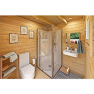 Allwood Avalon Cabin Kit | 540 SQF + Loft (Double Glass Windows and Doors)