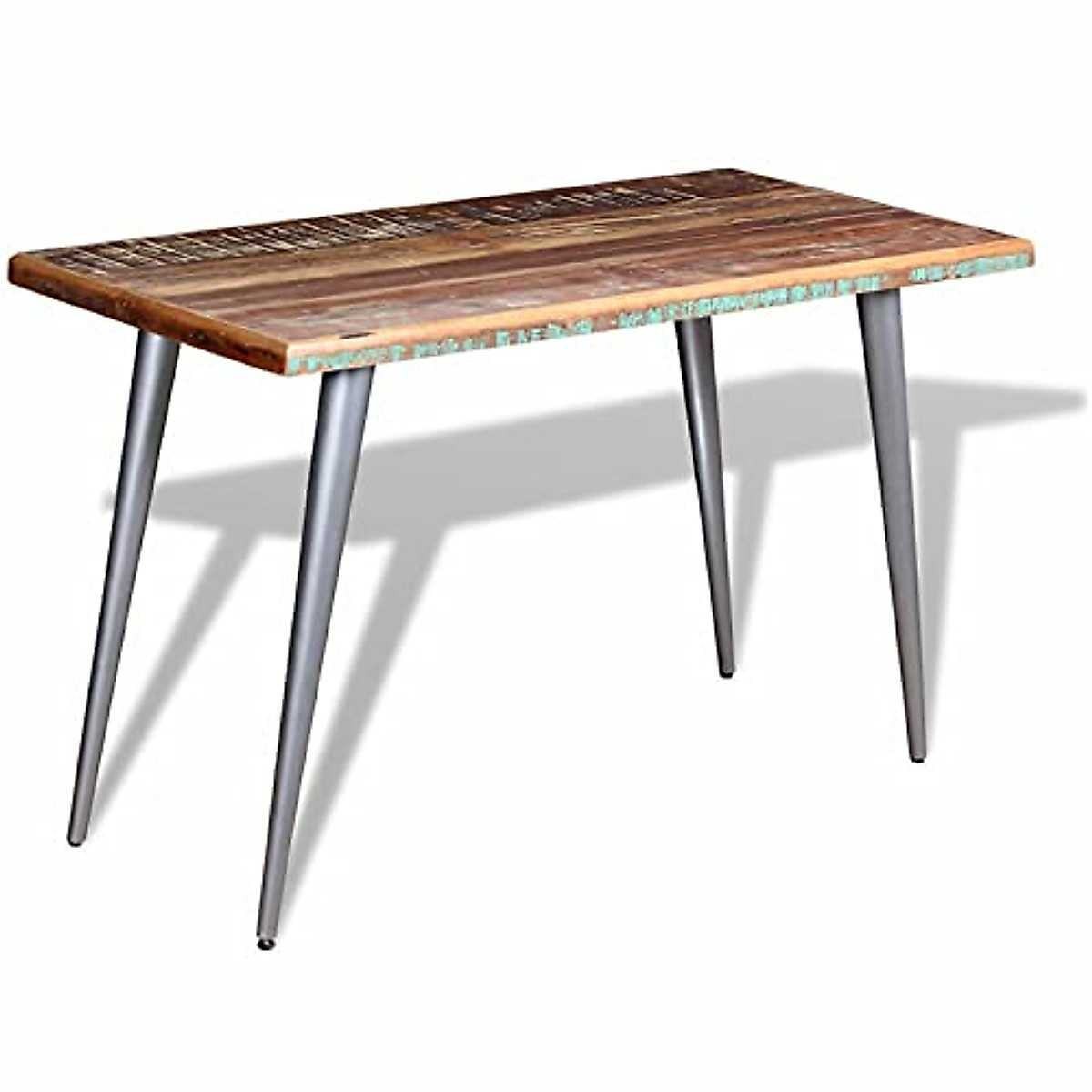 Tidyard Dining Table Solid Reclaimed Wood 47.2inx23.6inx30in for Bistro Kitchen Living Room Home Furniture