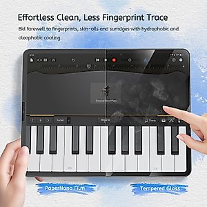 MOBDIK [2 Pack Paperfeel Screen Protector Compatible with iPad Pro 11 M4 (2024) [New Version Crafted for Natural Writing] [Less Reflection] [Nib Friendly] [with Easy Installation Kit]-White