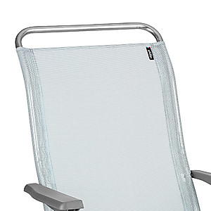 Lafuma ALU CHAM Folding Patio Chair, Set of 1, Ciel Sky Blue