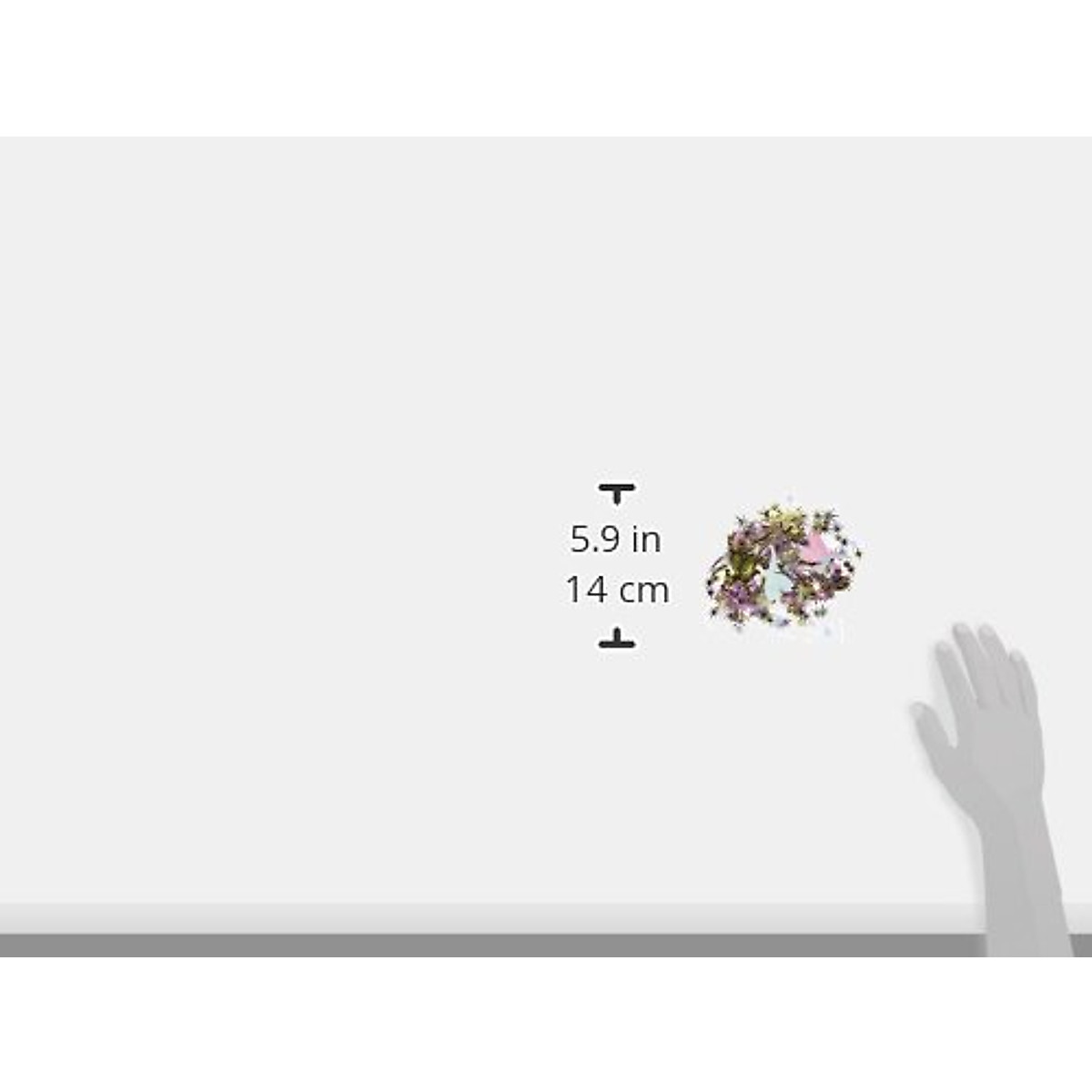 Beistle Fairy Magic Confetti, pink/mint green/gold/silver, 0.5 ounces