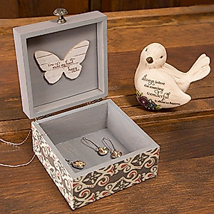 Pavilion Gift Company 41102 Simple Spirits-Patterned Butterfly Someone Special Jewelry Box