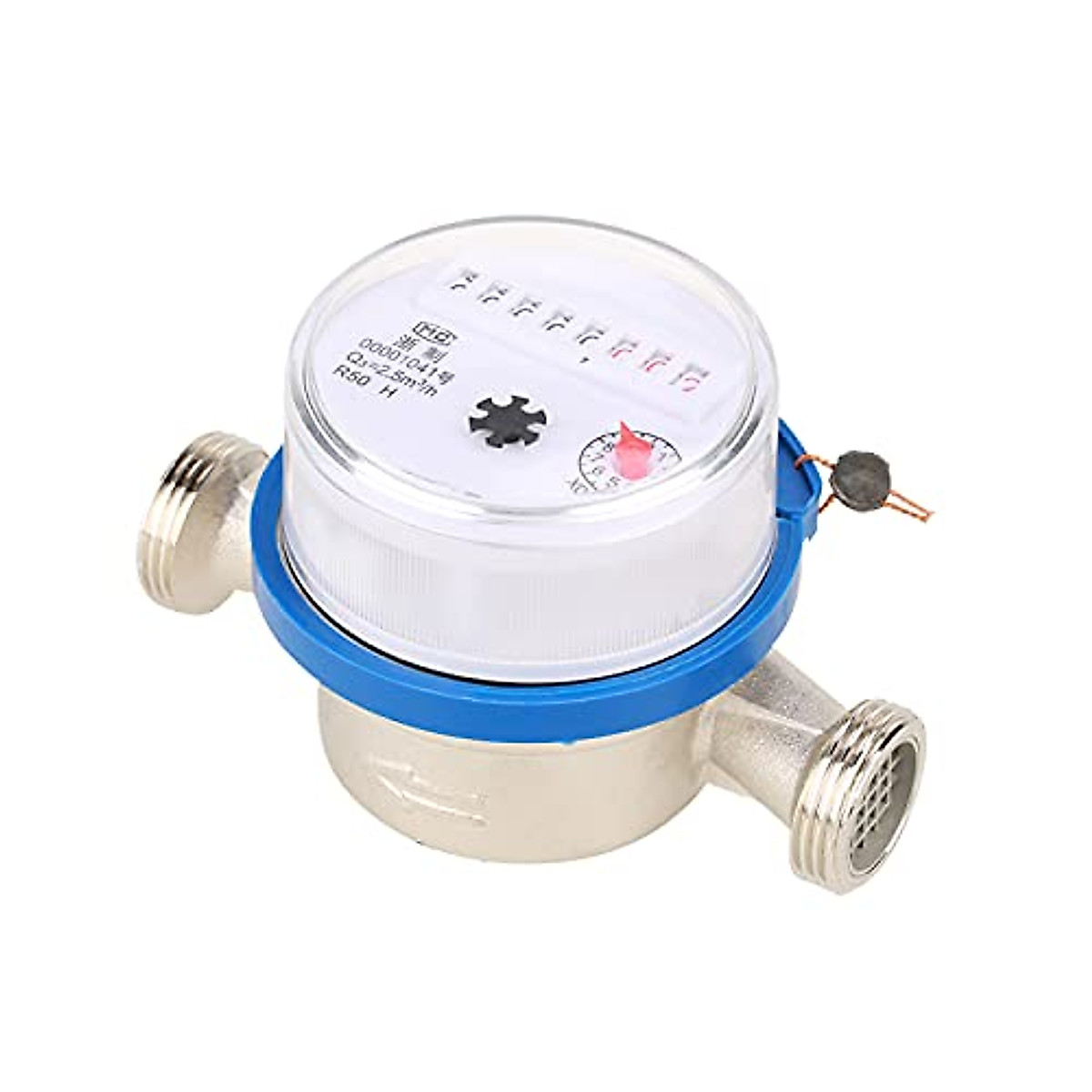 15mm 1/2" Garden Home Plastic Cold Water Meter Single Water Flow Dry Table Measuring Tools