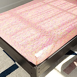 Signature Design by Ashley Twin Size iKidz 7 Inch Firm Memory Foam Mattress with Stretch Knit Cover & Pillow Included, Pink