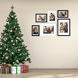 BSRHOME 12x16 Picture Frames Set of 2 with Plexiglass, Display Pictures 11x14 with Mat or 12x16 Without Mat for Tabletop Display and Wall Mounting，Black