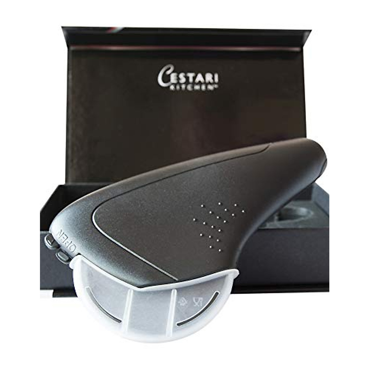 Pizza Cutter Wheel: Easy Clean - Protective Blade Guard -Razor Sharp Ceramic Edge Cuts Smoothly - Sharper than Stainless Steel, No Rust Nonstick Pizza Slicer - Luxury Gift Box - Pizza Gifts | Cestari