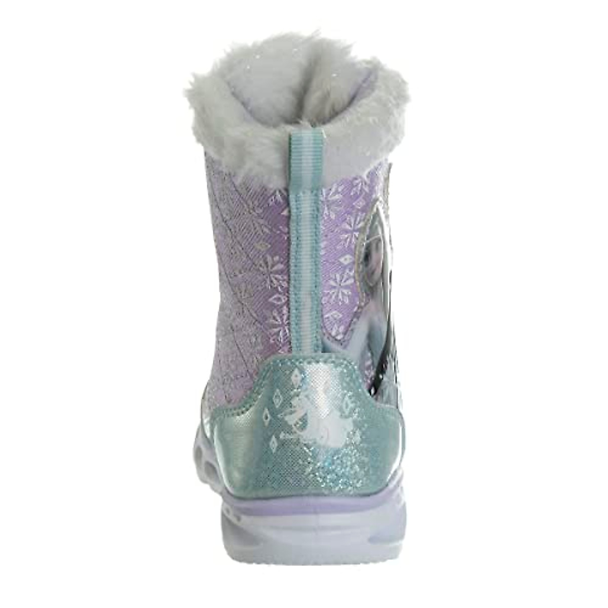 Josmo Girls Frozen Snow Boots (Toddler/Little Kid), Light Blue/Lilac, 10