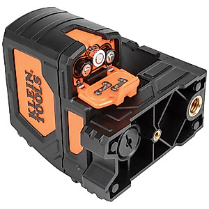 Klein Tools 93LCLG Laser Level, Self Leveling, Hi-Viz Green Cross Line Level with Red Plumb Spot and Magnetic Mounting Clamp