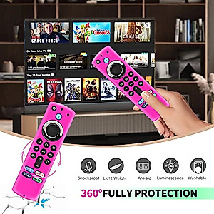 [3 Pack] Remote Cover for Firestick Remote (3rd Gen) Anti Slip Silicone Protective Case Cover Compatible with Fire TV FireStick 4K / 4K Max Voice Remote
