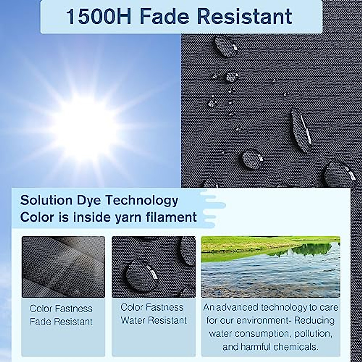 HAVARGO Outdoor Bench Cushions, Outdoor Swing Cushions 48X18 1500H Fade-Resistant Waterproof Outdoor Cushions for Patio Furniture Porch Swing Cushions Loveseat Cushions Dark Gray 1Pc