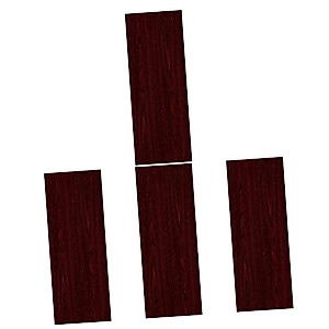 DOITOOL 4pcs Wood Grain Floor Stickers Decor for Shelf Wood Applique Wood Wallpaper Adhesive Tile Peel and Stick Floor Sticker Floor Tile PVC Self Adhesive Tile Decal Floor Decor Removable