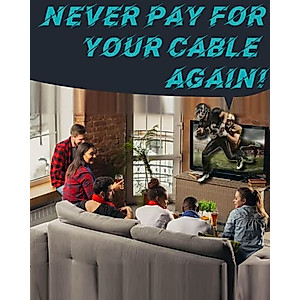TV Antenna, TV Antenna Indoor, 50 Miles Digital Amplified Indoor HDTV Antenna, 250+ Miles Range Hi-Power Amplified Antenna, for 4k 1080p Local Channels Support All Television