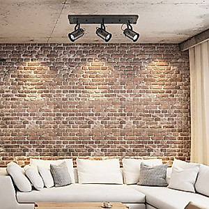 Globe Electric 59316 Kit Track Lighting, 1 Count (Pack of 1), Dark Wood