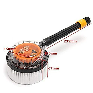 JSCARLIFE Vehicle Wash Brush,Automotive Window Cleaning Handle Non-Electric Automatic 360 Degree, Garden Sprinkling Tool