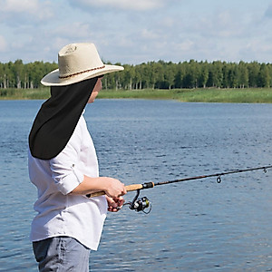 2 Packs Cooling Skull Cap Elastic Sun Shade Hat Neck (Black)