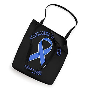 Ankylosing Spondylitis Awareness Support Blue Ribbon Gift Tote Bag