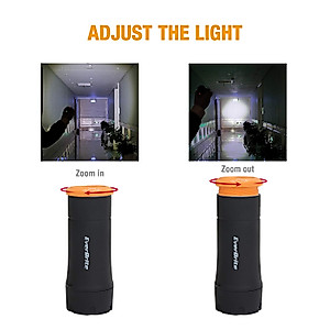 EverBrite 2-in-1 Mini Lanterns and Flashlights with 3 Modes, 2 Pack Portable Outdoor LED Zoomable Torches, AAA Batteries Included - for Hurricane Supplie Camping, Hiking, Night Walking, Emergency