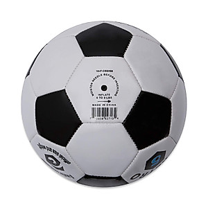 Champion Sports Retro Soccer Ball, Size 5 , Black/White
